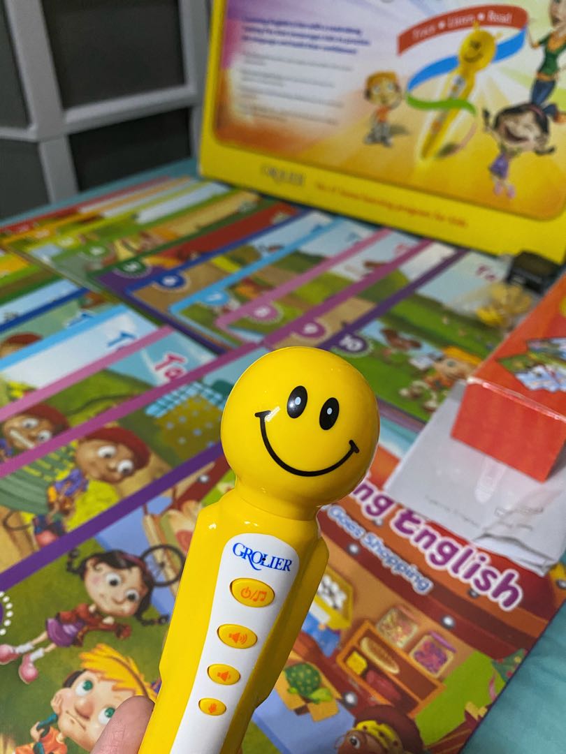 GROLIER Talking English Book Set, Hobbies & Toys, Books & Magazines ...