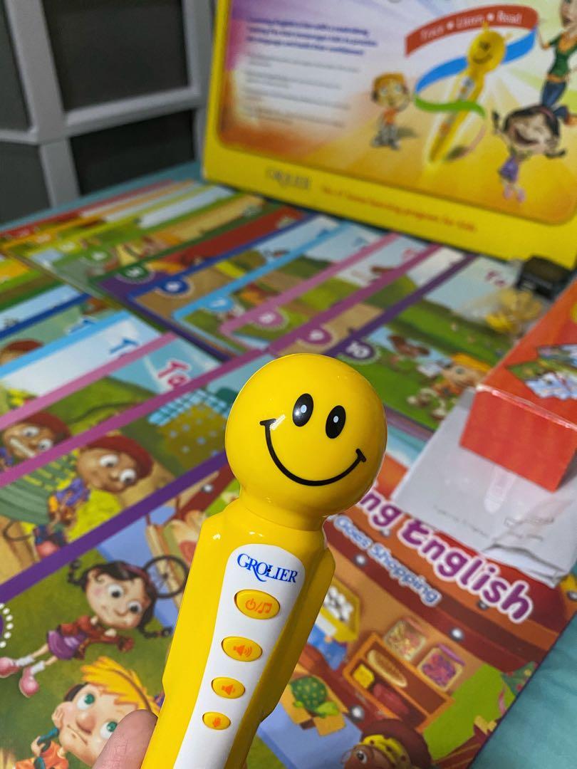 GROLIER Talking English Book Set, Hobbies & Toys, Books & Magazines ...