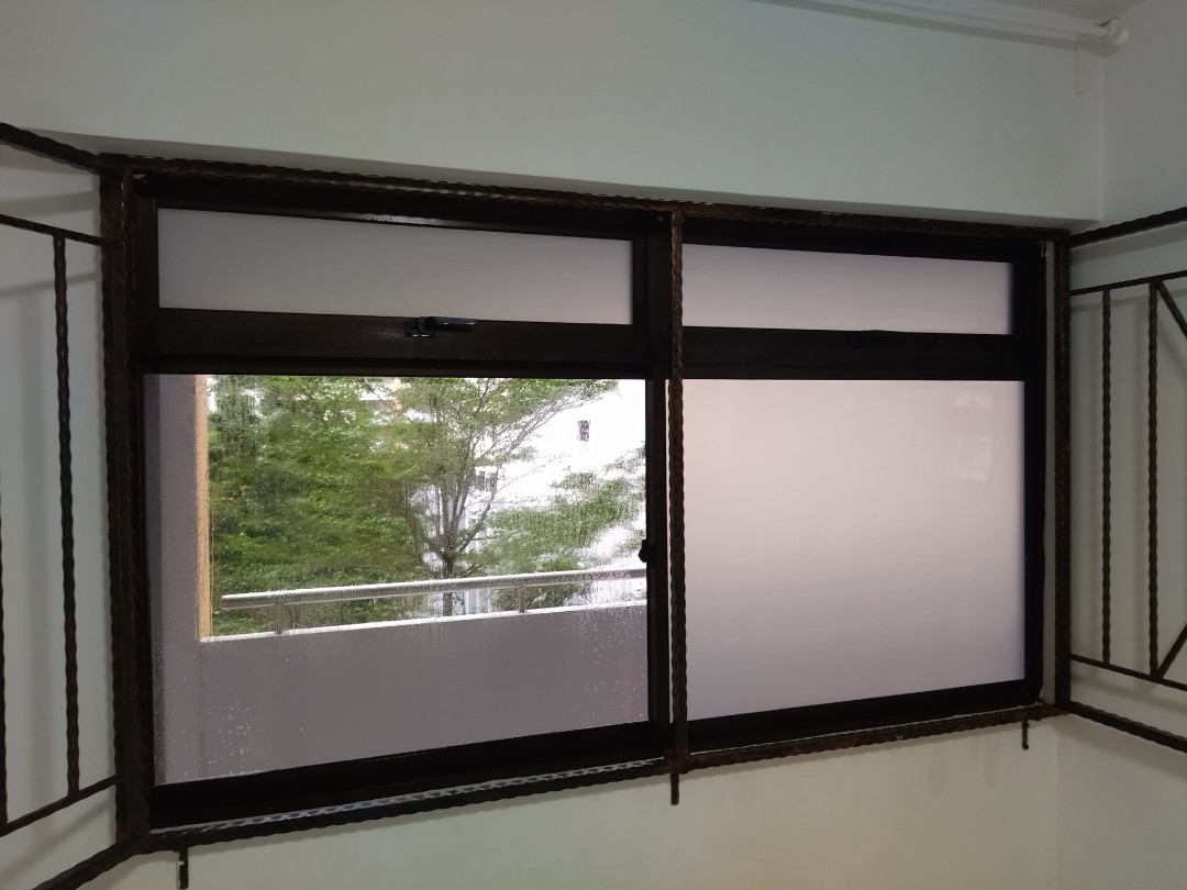 HDB Corridor , Privacy film, Frosted film, Furniture & Home Living ...