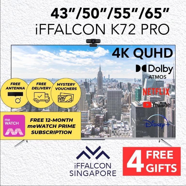 iFFALCON PRO Series | 4K Smart Android Flat Screen TV | QUHD | Vertical ...