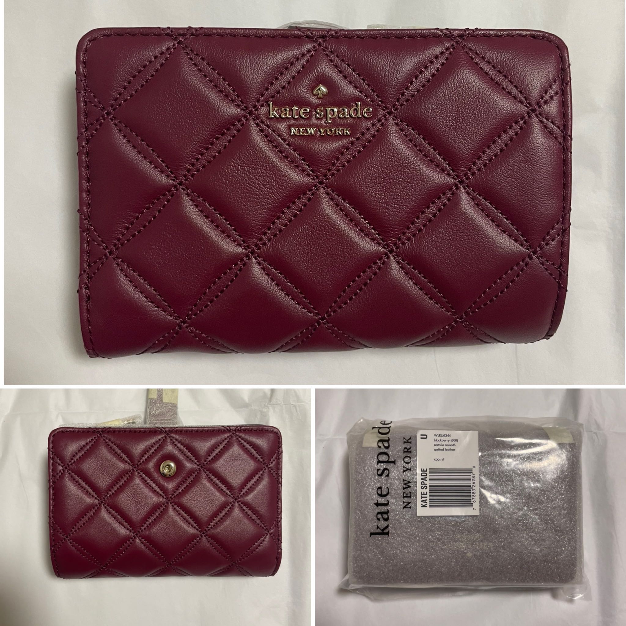 Last Piece Kate Spade Natalia Medium Compact Bifold Wallet, Women's Fashion, Bags & Wallets ...