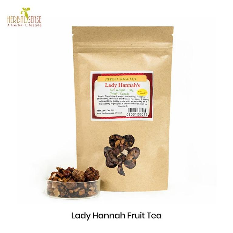 Lady Hannah Fruit Tea - 100% Whole Fruit - Rich in Vitamin C - Non ...