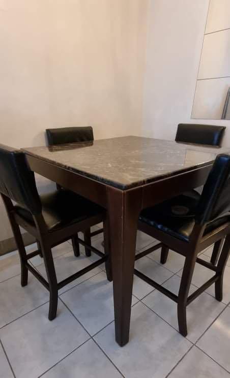 Mandaue 3ft high dining set 40 inch square table 4 seater, Furniture ...