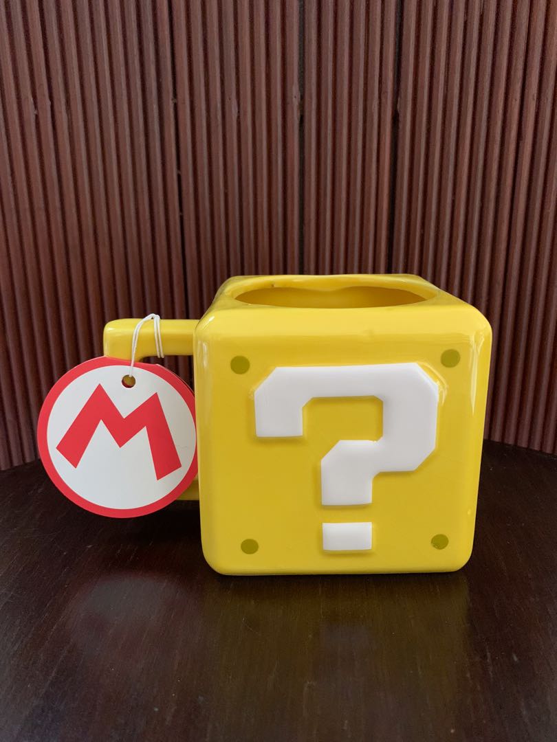 Mario Question Block Mug, Hobbies & Toys, Memorabilia & Collectibles ...