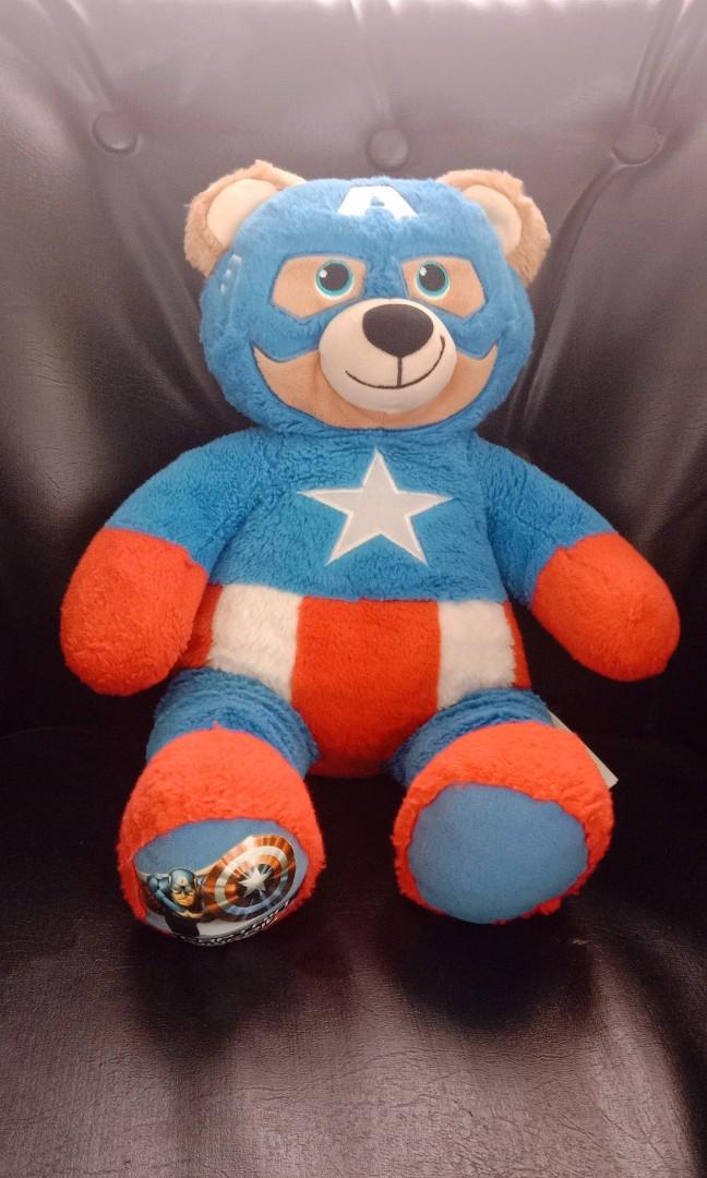 Marvel Captain America Build-A-Bear Plush, Hobbies & Toys, Toys & Games ...