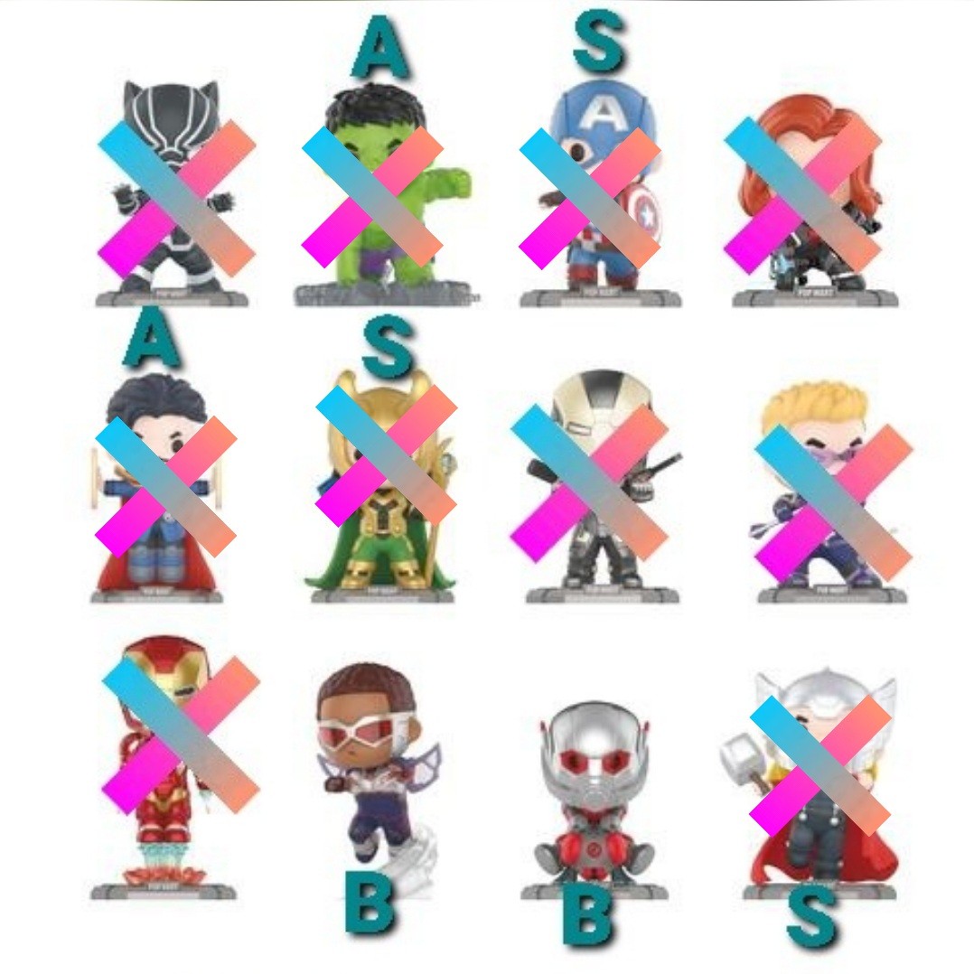 Marvel Popmart Pop Mart Avengers - Hulk, Captain America, Dr Strange ...
