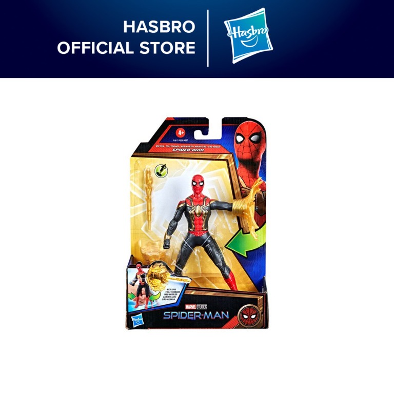 Marvel Spider-Man 6-Inch Deluxe Web Spin Spider-Man Movie-Inspired Action Figure Toy With Weapon ...