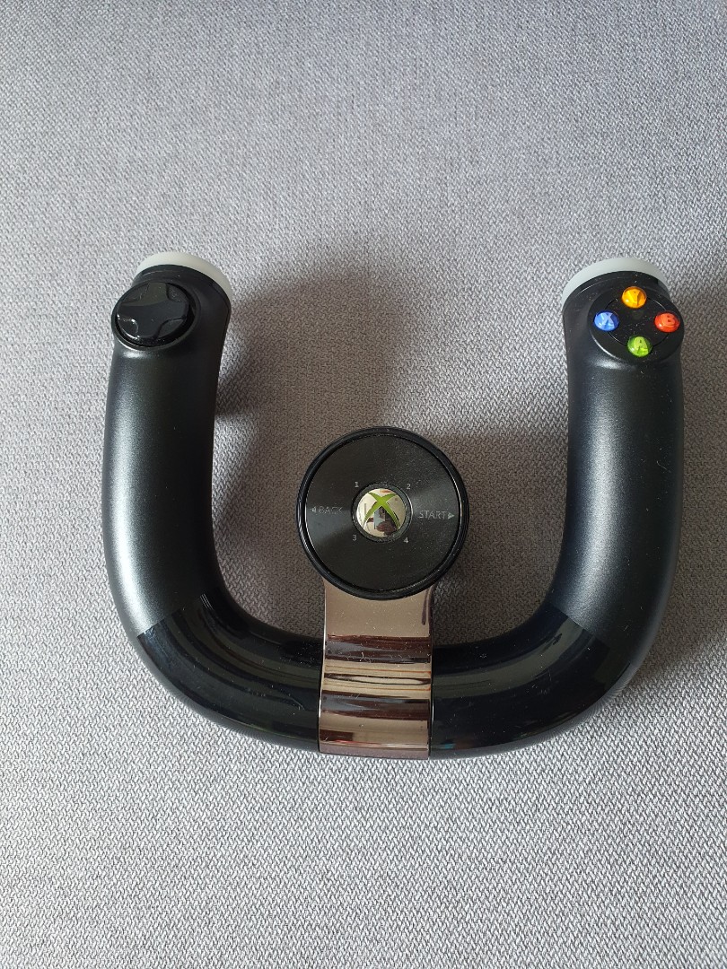 Microsoft Wireless Speed Wheel (Xbox 360), Video Gaming, Gaming ...