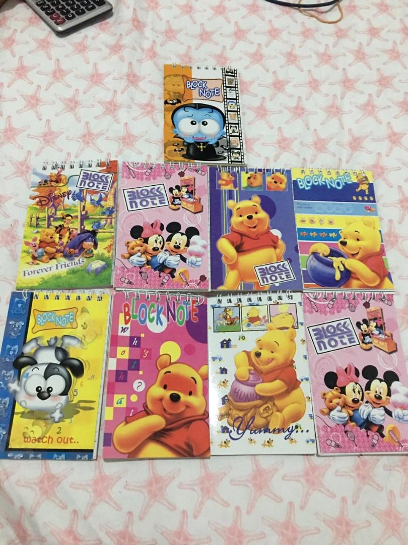 Mini notes winnie the pooh/ pc, Buku & Alat Tulis, Alat Tulis di Carousell