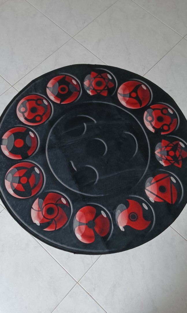 Naruto sharingan carpet, Furniture & Home Living, Home Decor, Carpets ...