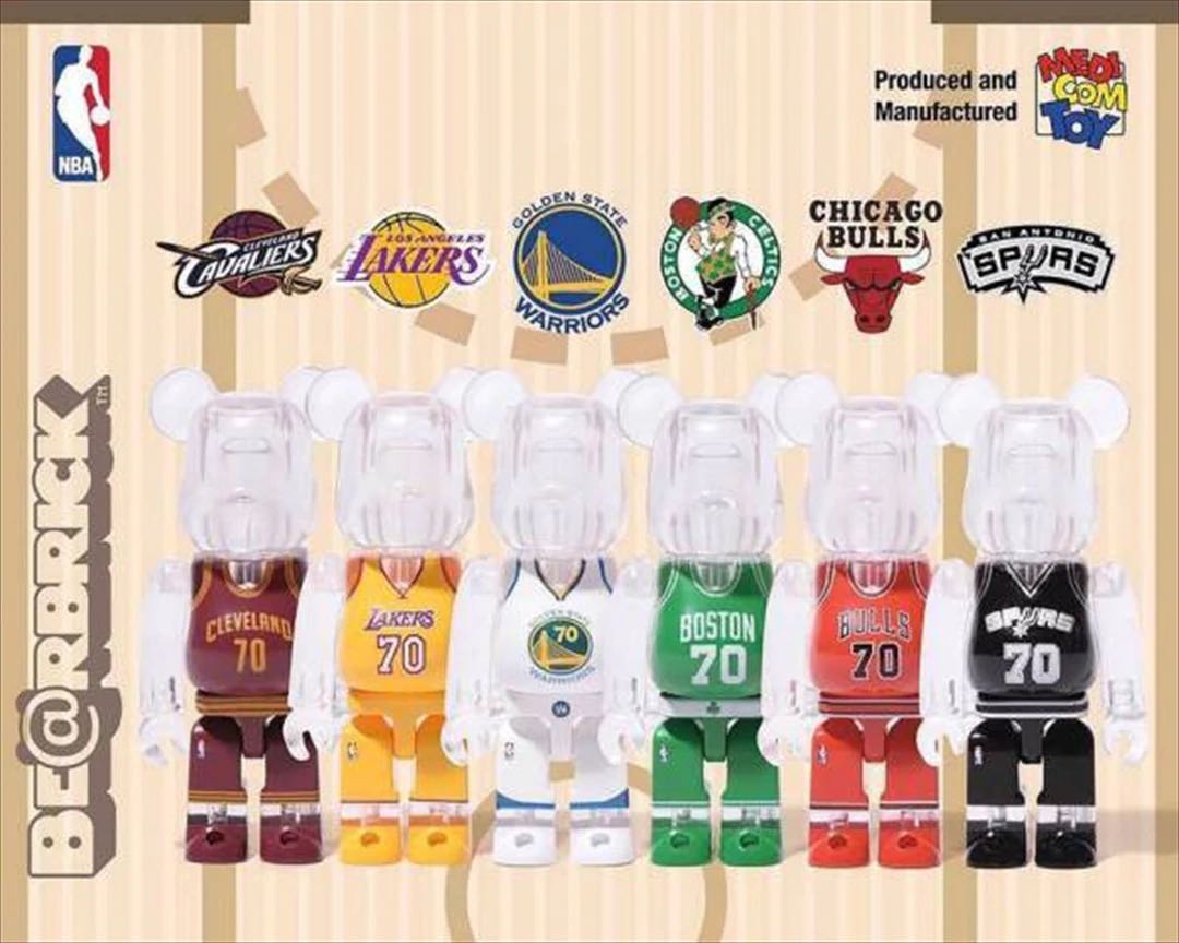 NBA 70th anniversary Bearbrick 100% set of 6, 興趣及遊戲, 玩具 & 遊戲類 - Carousell