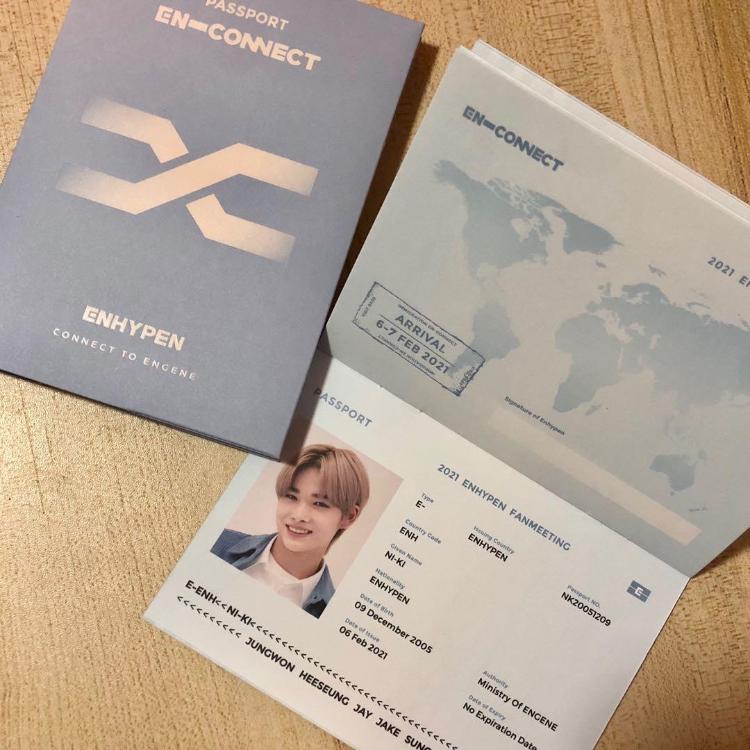 ni-ki enhypen enconnect passport, Hobbies & Toys, Memorabilia ...