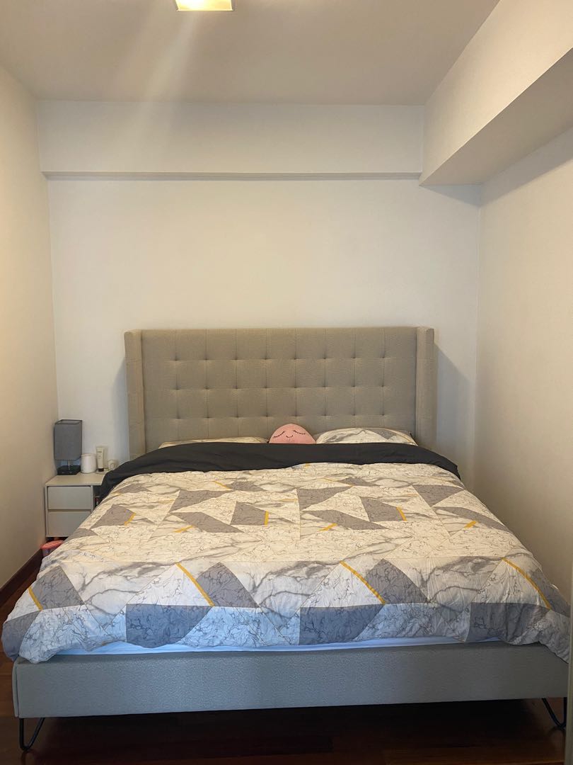 Noa King Bed Full Set, Furniture & Home Living, Furniture, Bed Frames ...