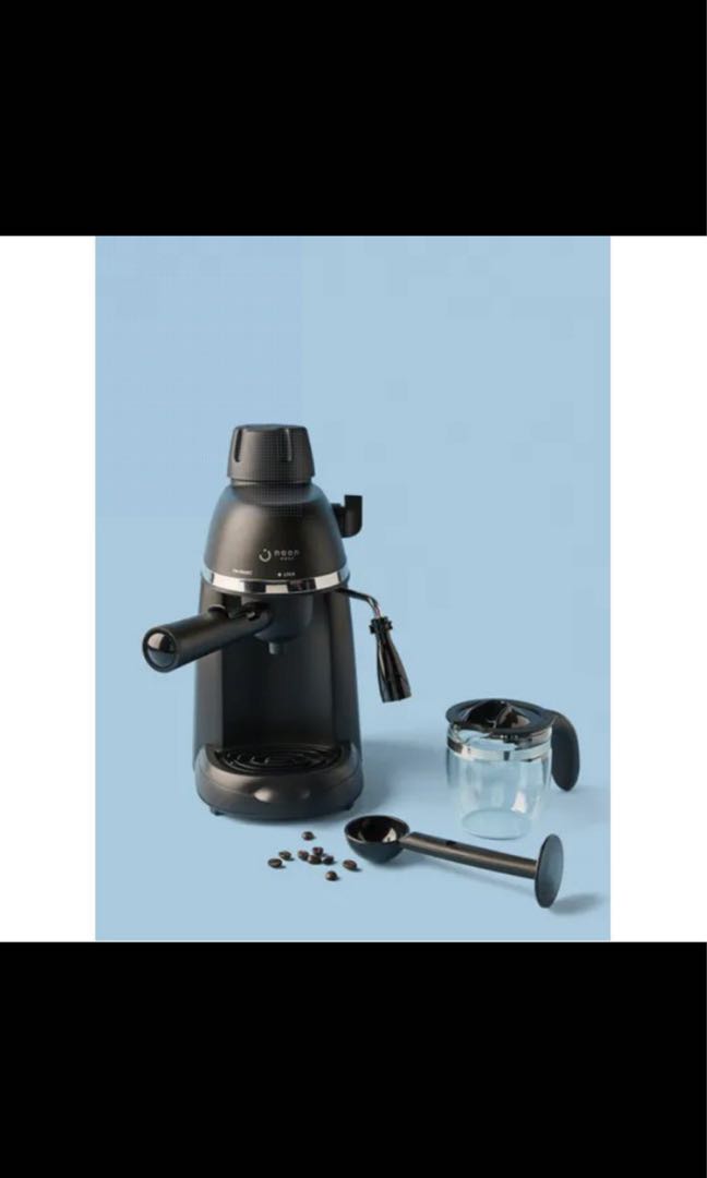 Noon East 3.5 Bar Coffee Machine (Black), TV & Home Appliances, Kitchen ...