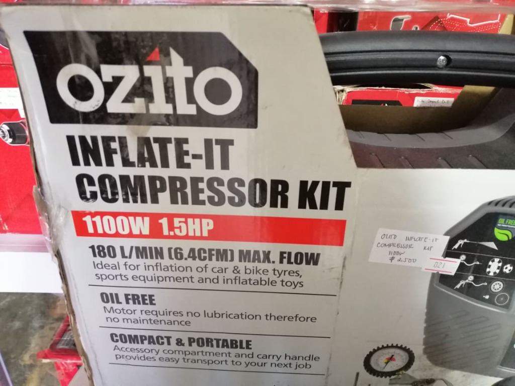 Ozito Inflate- It Compressor Kit, Commercial & Industrial, Construction ...