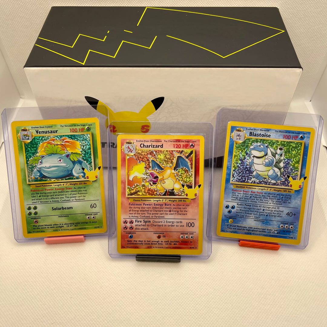 [Trio] Pokemon Celebrations Base Set Trio | Charizard | Blastoise ...