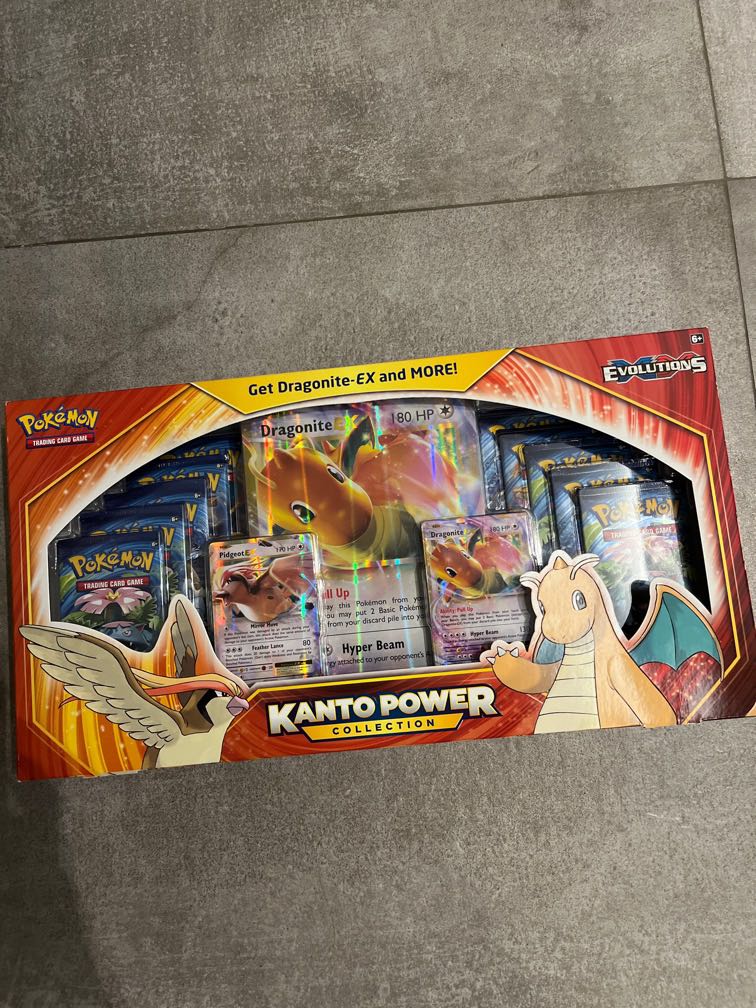 Pokemon Kanto Power Collection Box Dragonite EX XY Evolutions Packs ...