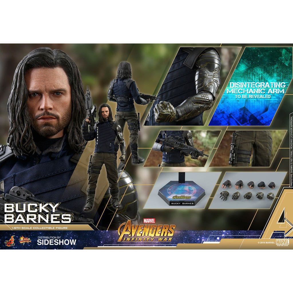 Ready Stock hot toys bucky barnes, Hobbies & Toys, Collectibles ...