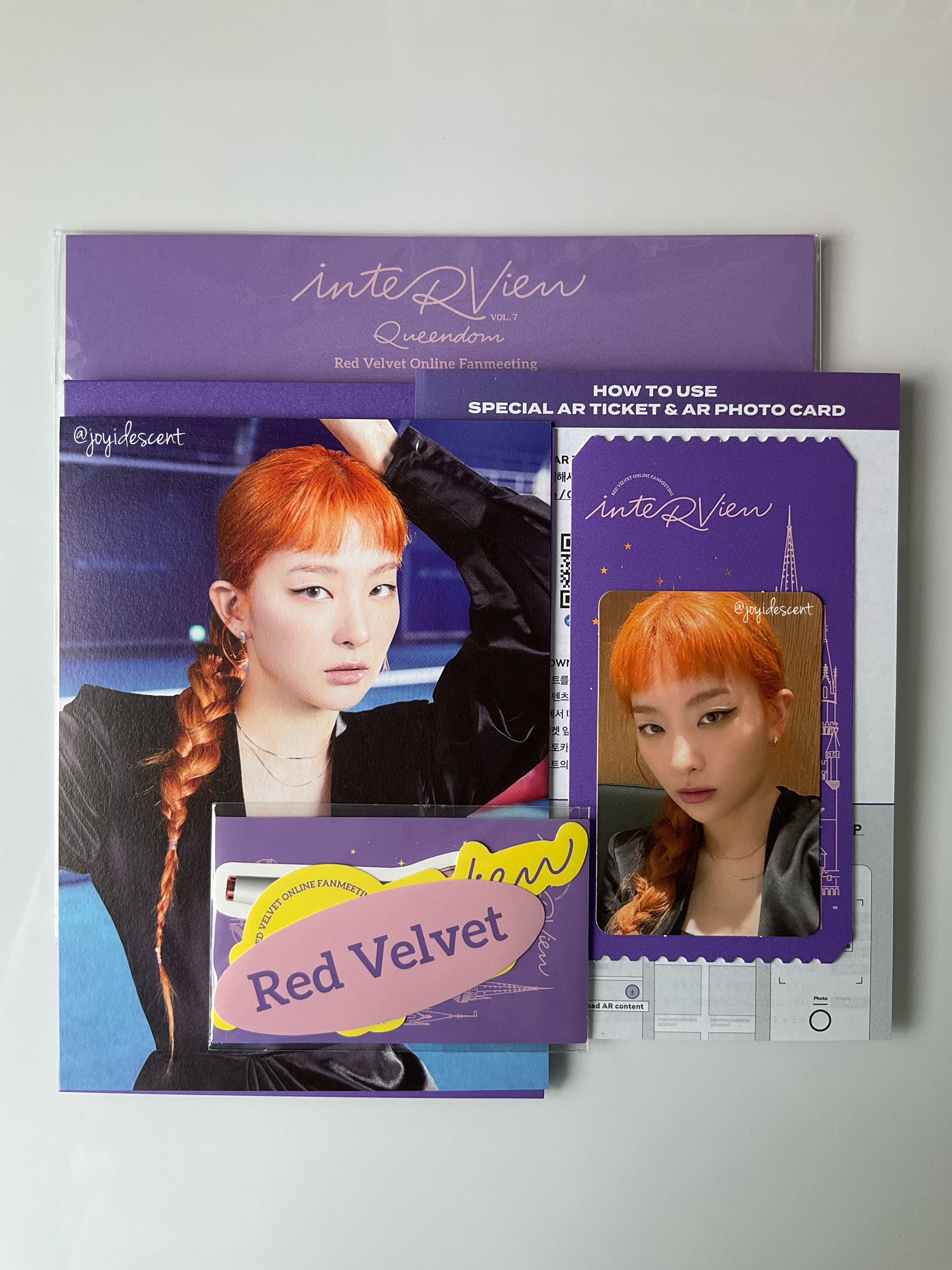 Red Velvet Seulgi Special AR ticket set, Hobbies & Toys, Memorabilia & Collectibles, K-Wave on ...