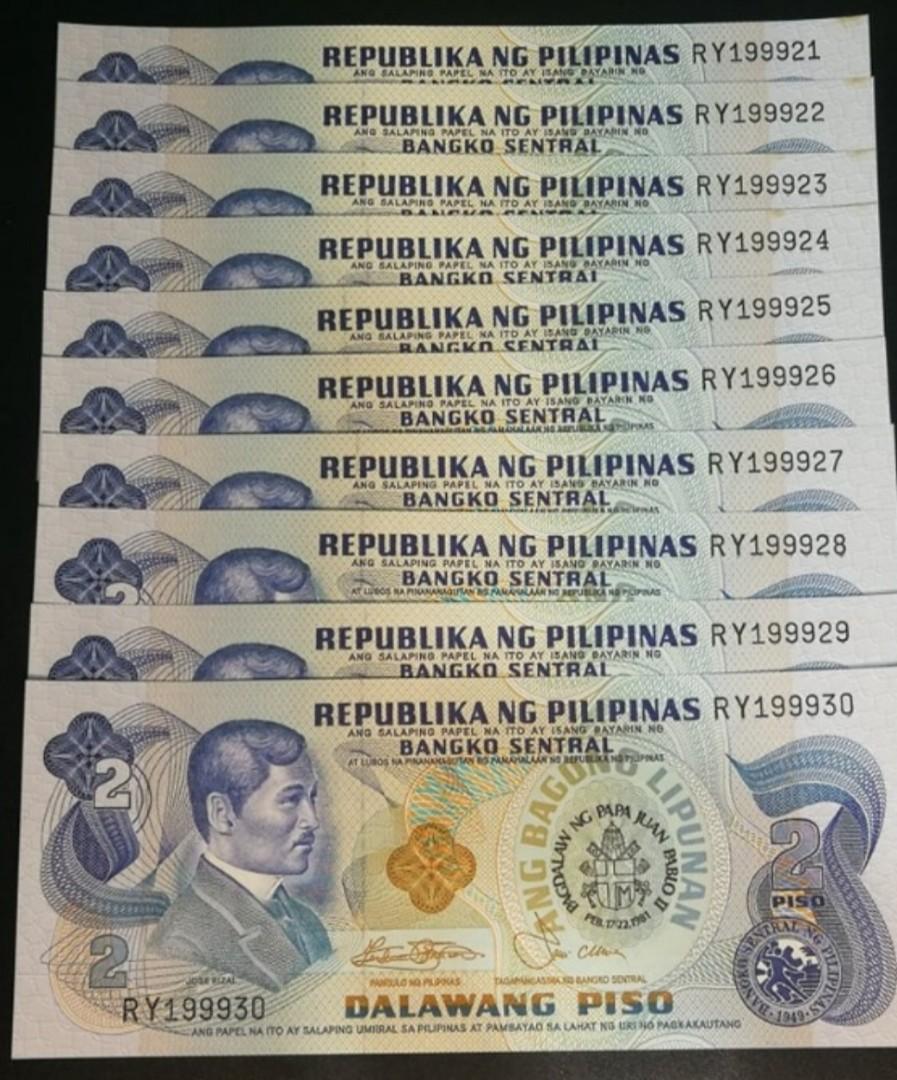 Set of 10pcs Old PH Bank Notes Old Peso Old Notes, Hobbies & Toys ...
