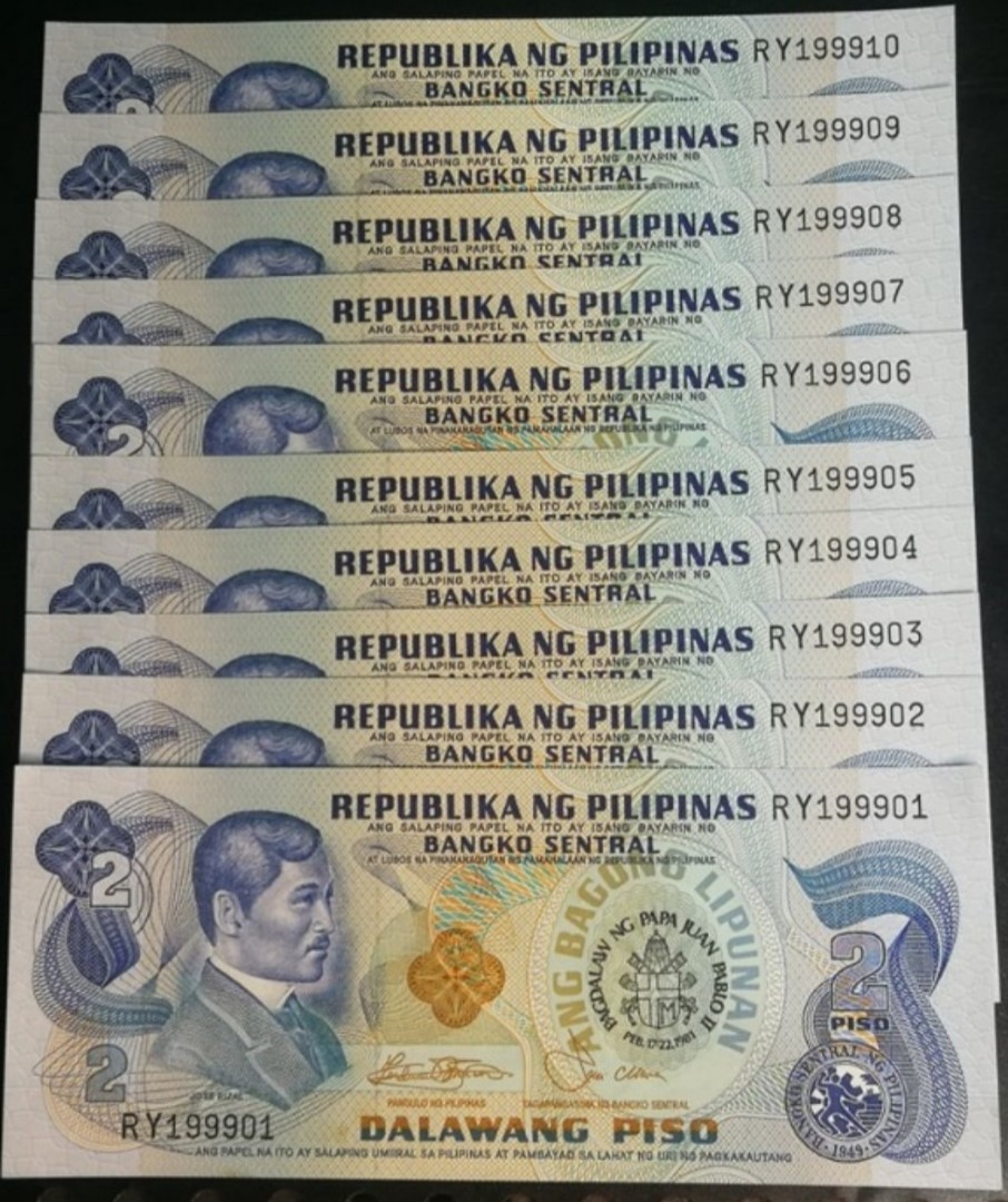 Set of 10pcs Old PH Bank Notes Old Peso Old Notes, Hobbies & Toys ...