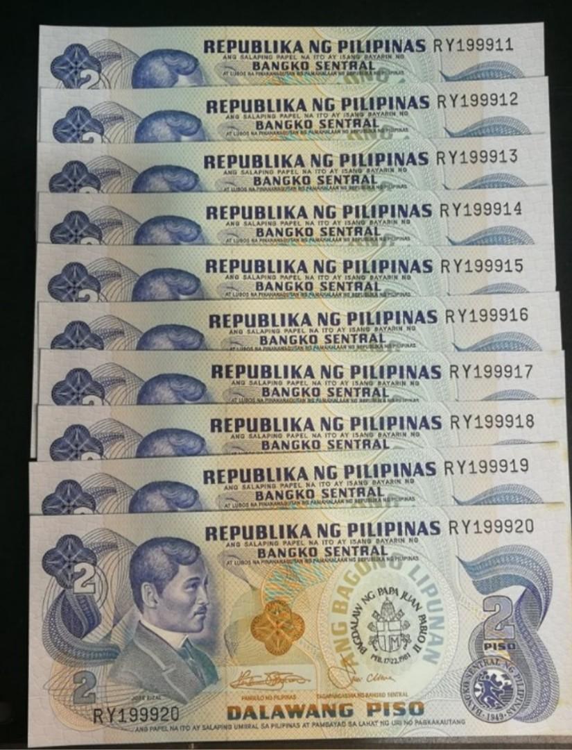 Set of 10pcs Old PH Bank Notes Old Peso Old Notes, Hobbies & Toys ...