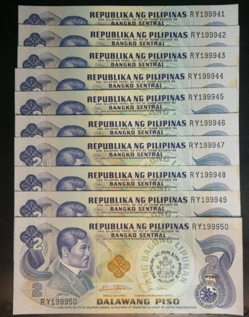 Set of 10pcs Old PH Bank Notes Old Peso Old Notes, Hobbies & Toys ...