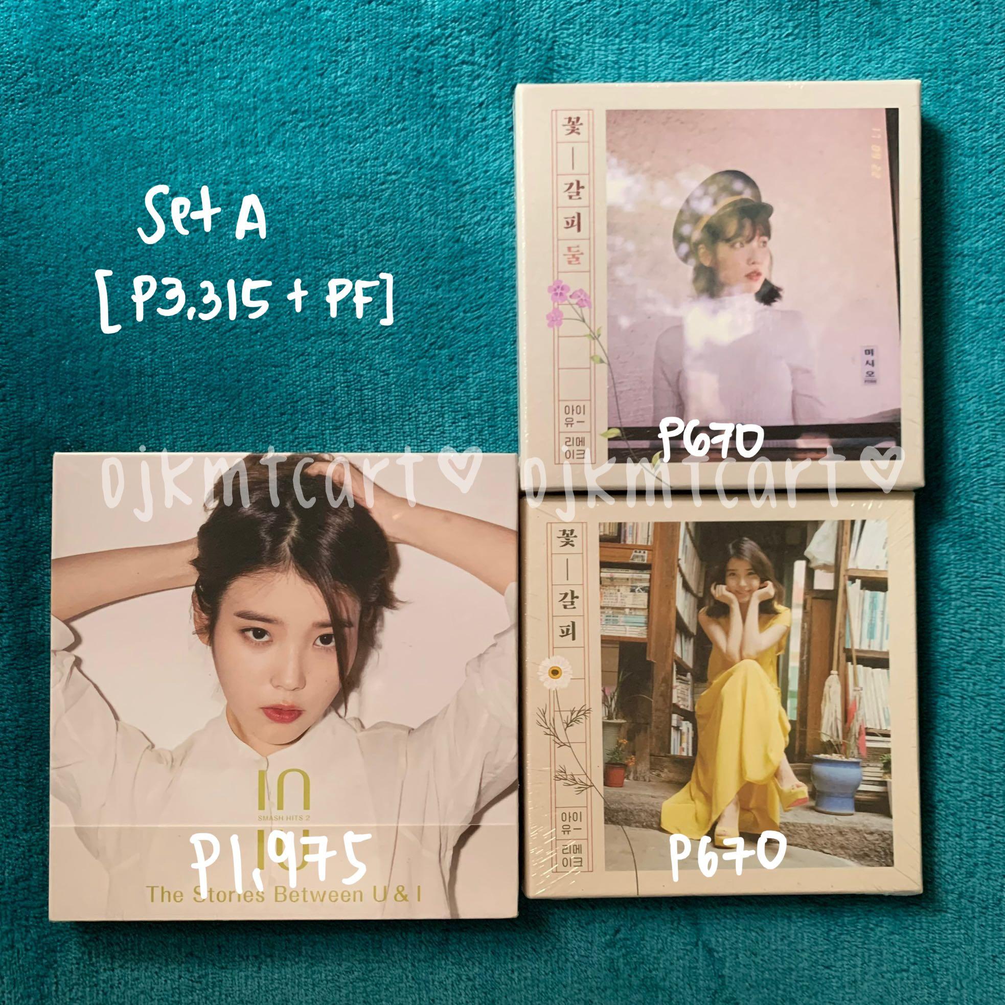 [SET] Sealed IU Albums - Flower Bookmark 1 & 2 Smash Hits Stories ...