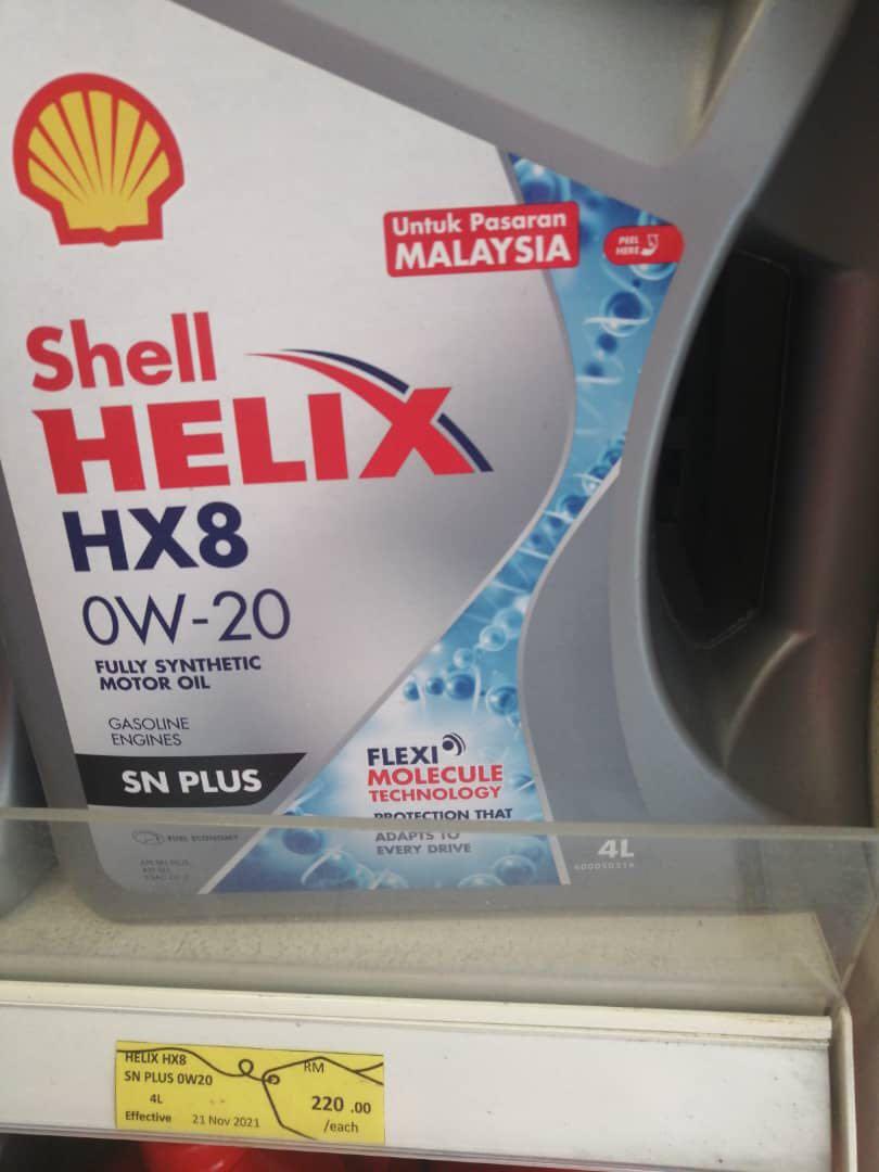 Shell Helix HX8 fully synthetic engine lubricant oil 0w20 genuine, Auto ...
