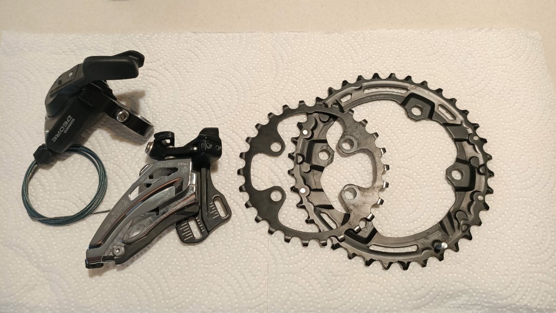 Shimano deore front derailleur shifter chainrings, Sports Equipment ...