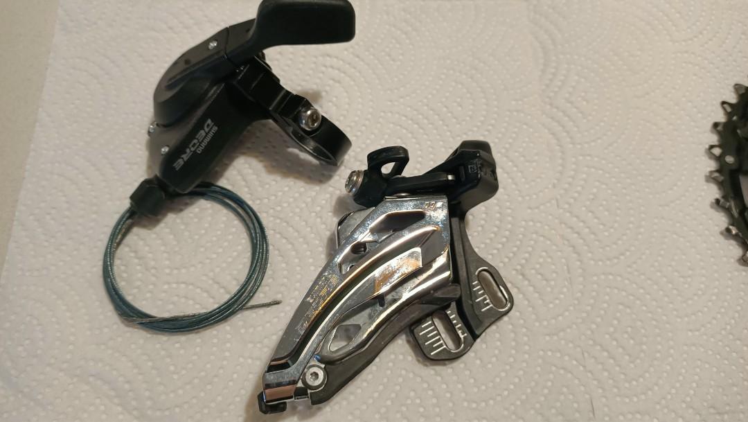 Shimano deore front derailleur shifter chainrings, Sports Equipment ...