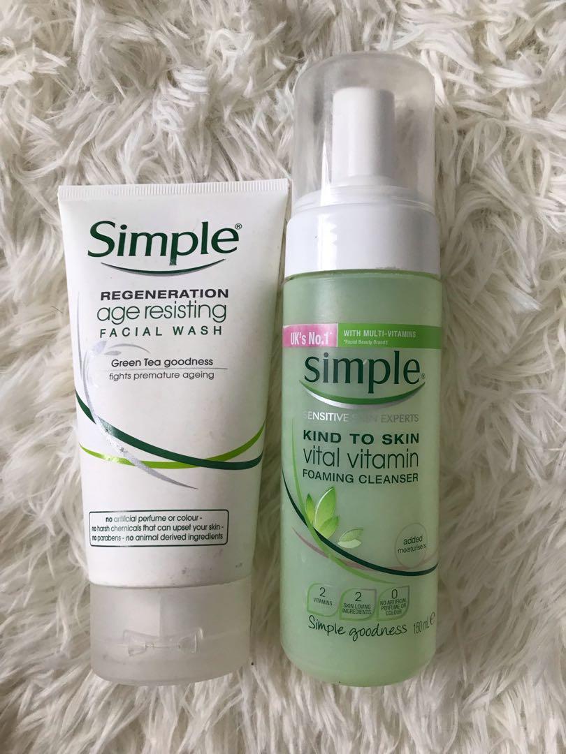 Simple Facial Wash, Beauty & Personal Care, Face, Face Care on Carousell