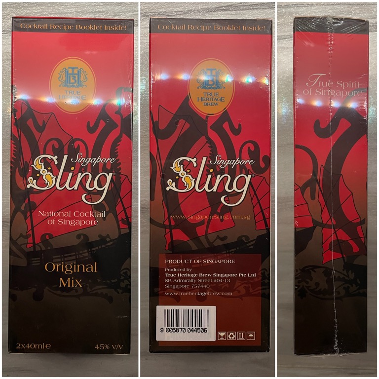 Singapore Sling Original Mix (Two bottles of 40ml each), Food & Drinks ...