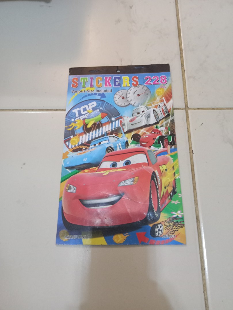 Stickers 228 Various Size Included The Cars *B8, Hobbies & Toys ...