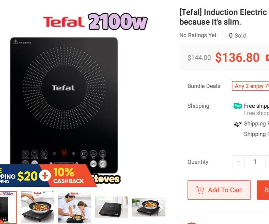 Tefal Induction Hot Pot Plate Like New, TV & Home Appliances, Kitchen ...