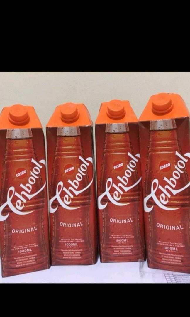 Teh botol kotak 1 liter, Makanan & Minuman, Makanan Instan di Carousell