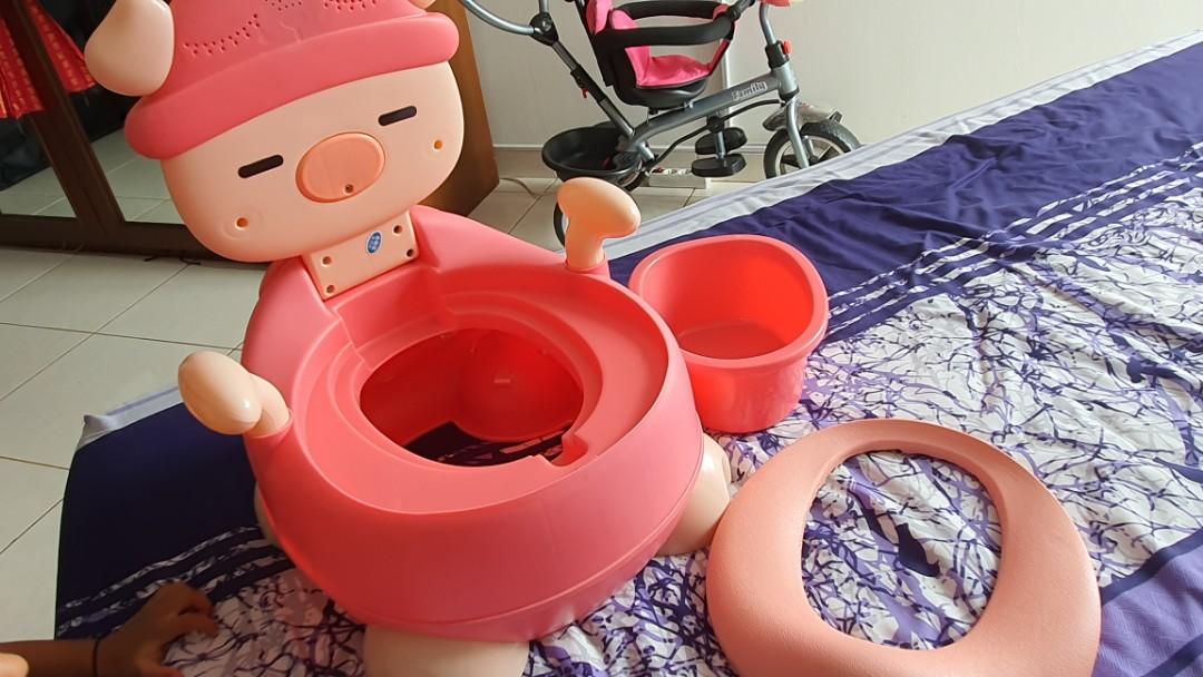Toilet duduk anak balita pispot bayi portable travel potty soft seat ...