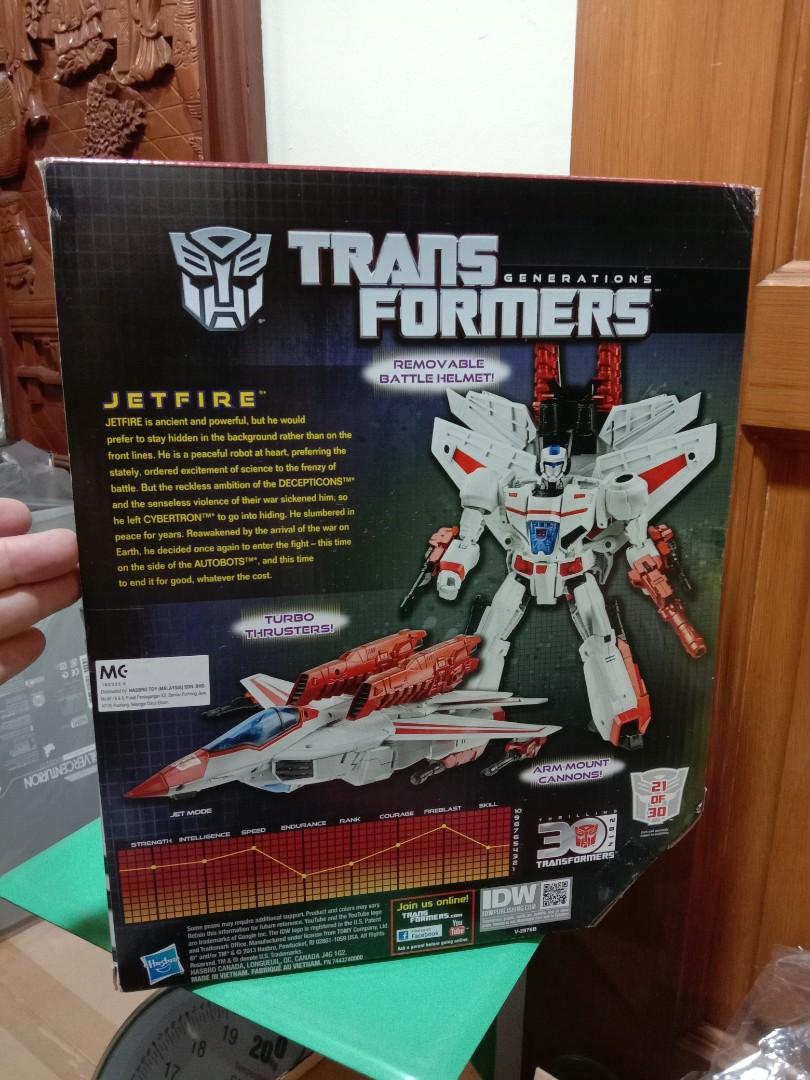 Transformers Generations Leader Class - Jetfire, Hobbies & Toys ...