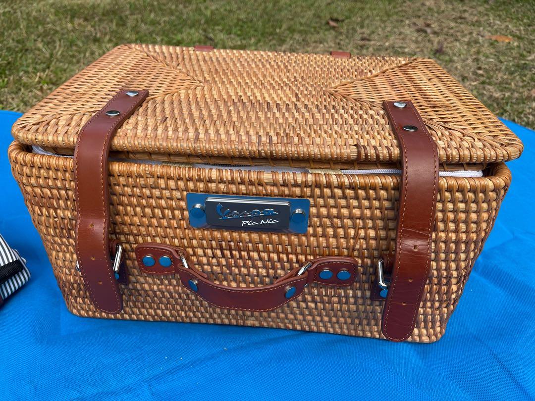 Vespa picnic basket and mat, Furniture & Home Living, Home Improvement ...