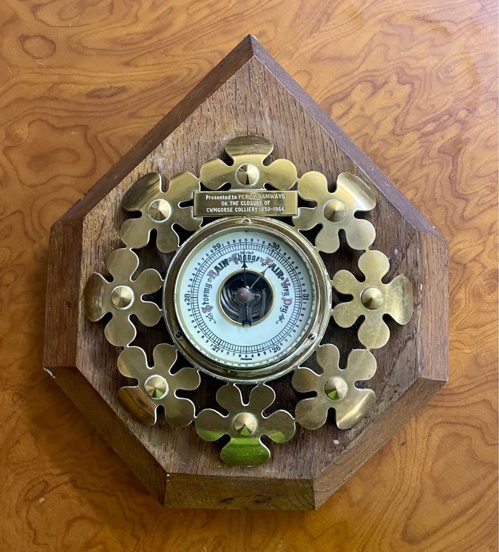 | CLEARANCE | Vintage Rare 1960's English Barometer Brass Artwork ...