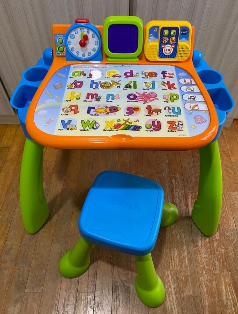 Vtech interactive learn and touch table(9 Activity Sheets), Babies ...