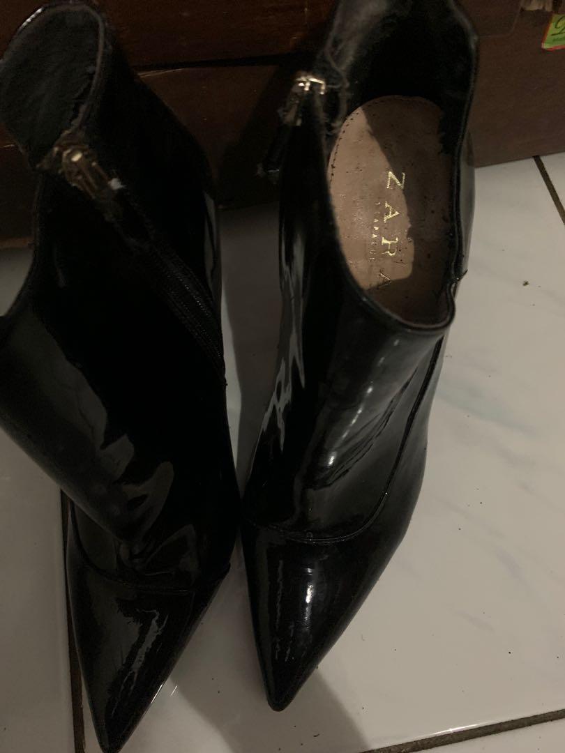 ZARA BOOTS NEGO SAMPAI JADI, Fesyen Wanita, Sepatu di Carousell