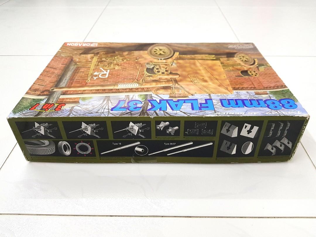 1/35 #6287 Dragon German Anti-Aircraft Weapon 88mm Flak 37 *3-I Set* c ...
