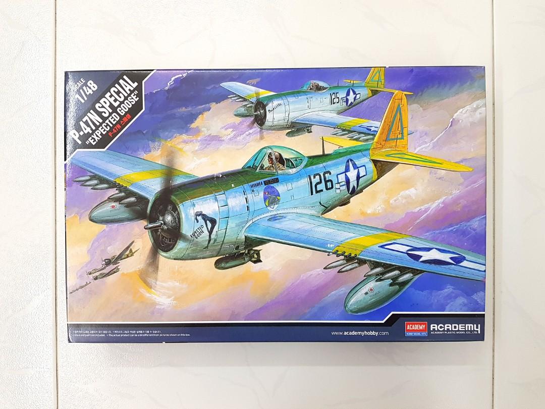 1/48 #12281 Academy USAF Fighter Bomber P-47N Special "Expected Goose ...