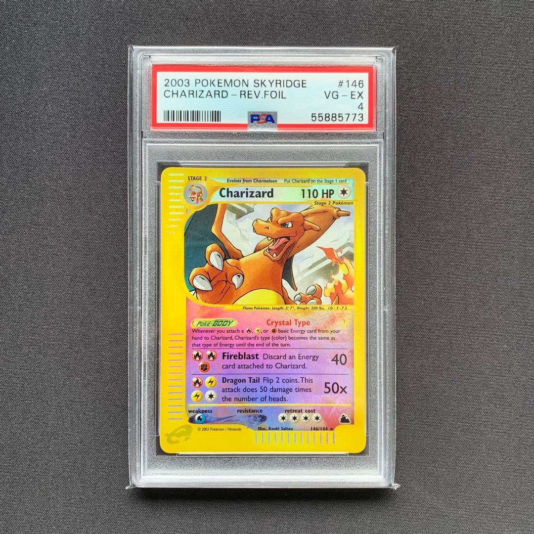 2003 Pokemon Skyridge Charizard Reverse Foil PSA 4, Hobbies & Toys ...