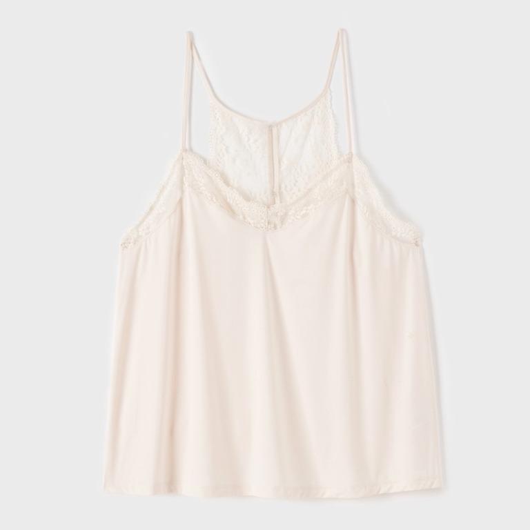 6IXTY8IGHT Daisy Lace Racerback Cami Top, Women's Fashion, Tops, Other ...