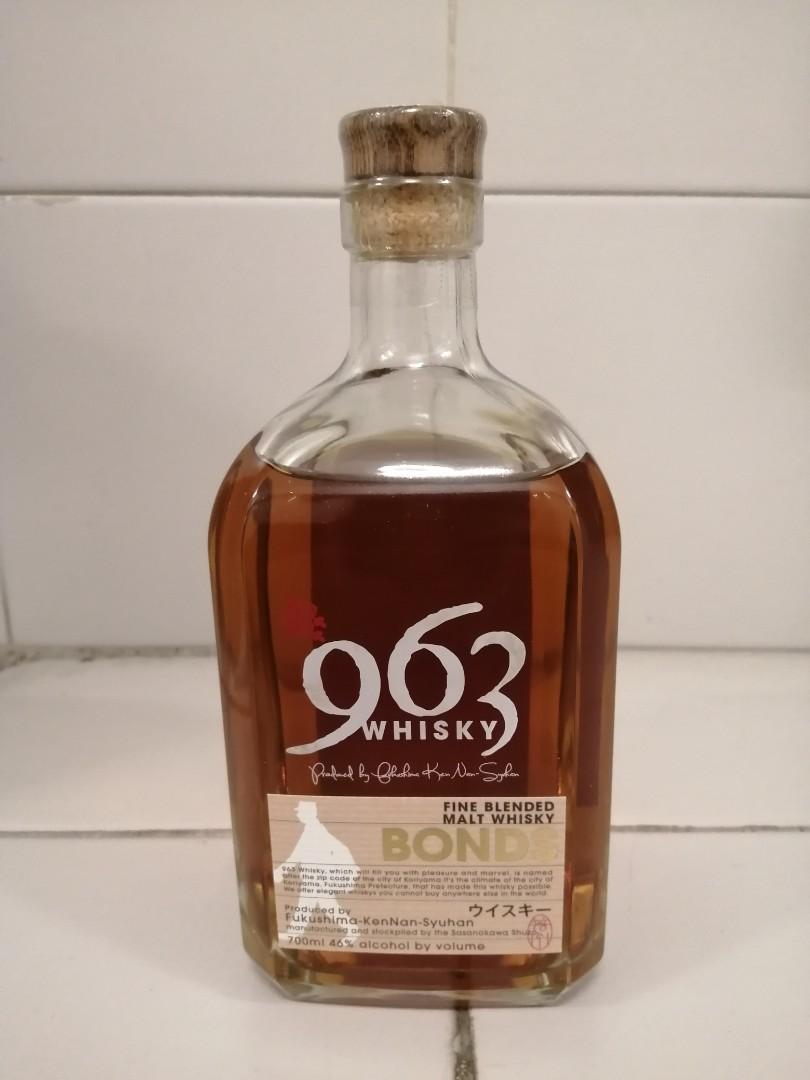 963 Blended Whisky BONDS 笹の川酒造963日本威士忌BONDS 700ml, 嘢食 & 嘢飲, 酒精飲料 ...