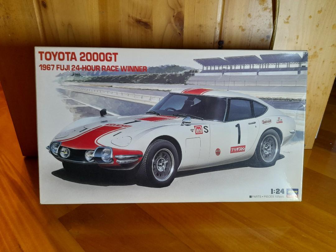 全新 1：24 Hasegawa Toyota 2000GT 1967 Fuji 24hr Race Winner，日本製造, 興趣及遊戲, 玩具 & 遊戲類 - Carousell