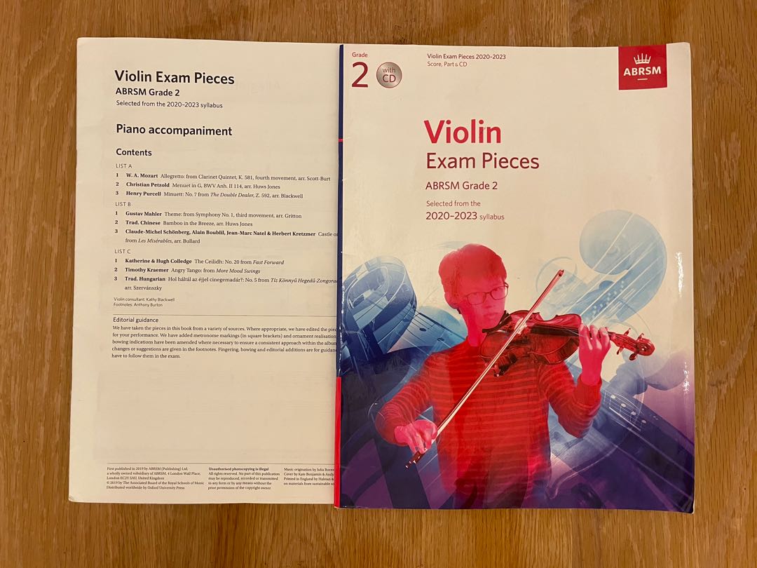 ABRSM Violin Grade 2 book, Hobbies & Toys, Music & Media, Music Scores ...