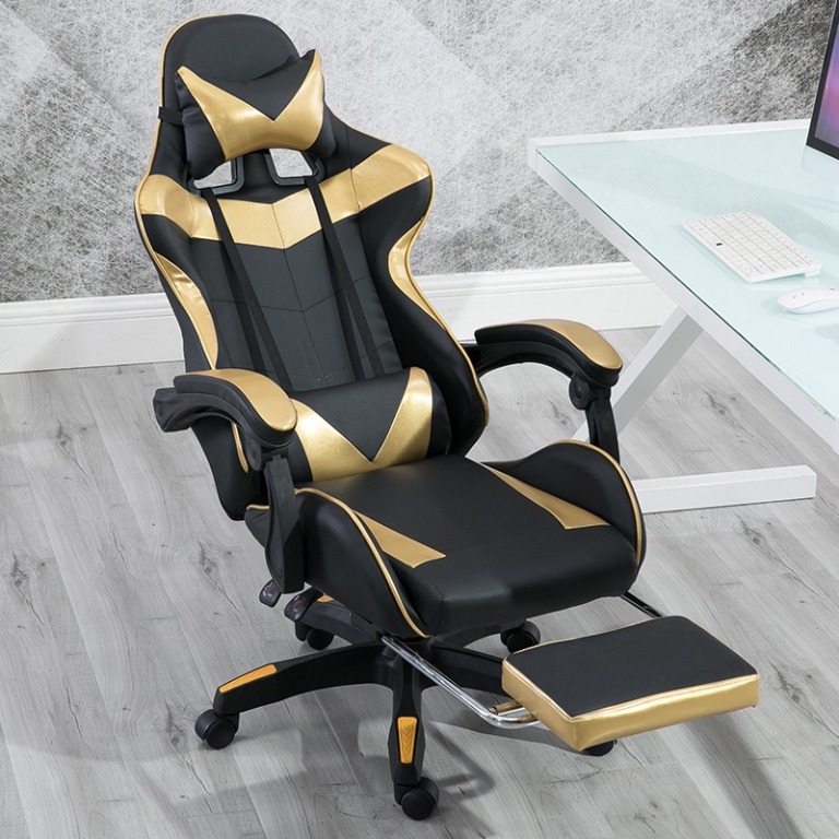 Adjustable Office Chair Ergonomic Gaming Chair without/with foot rest ...